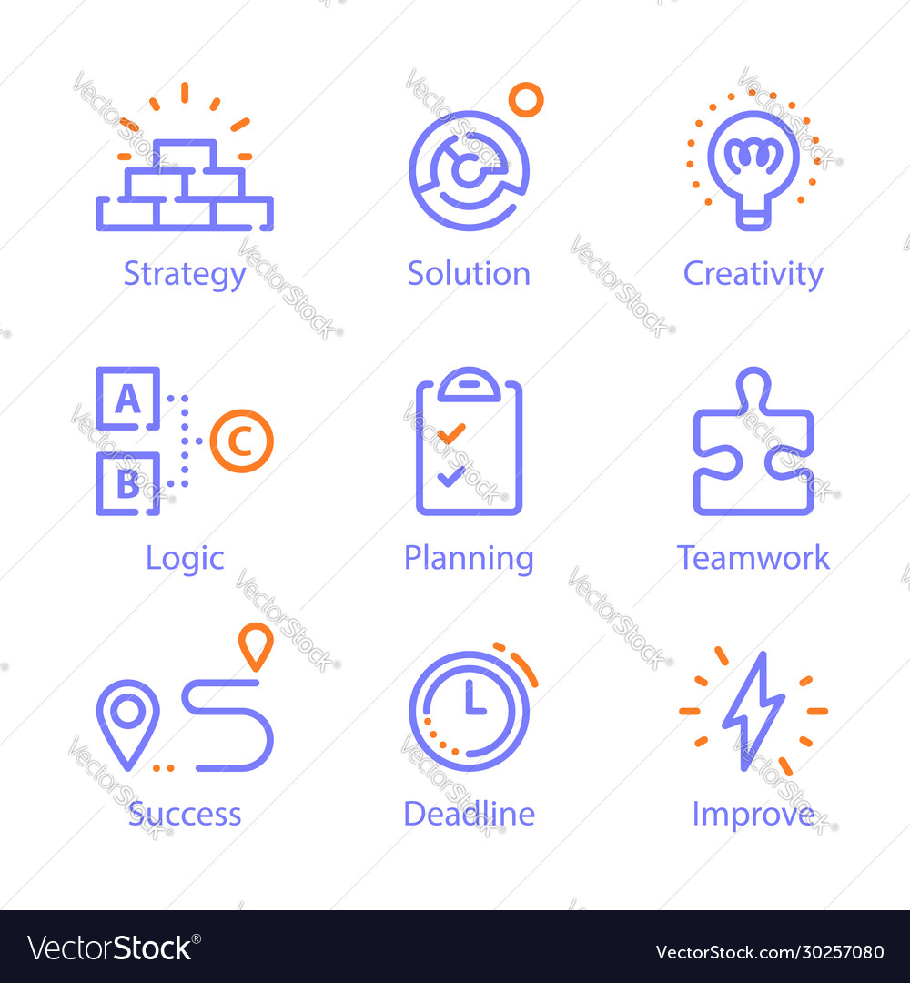 Education and training problem solving Royalty Free Vector