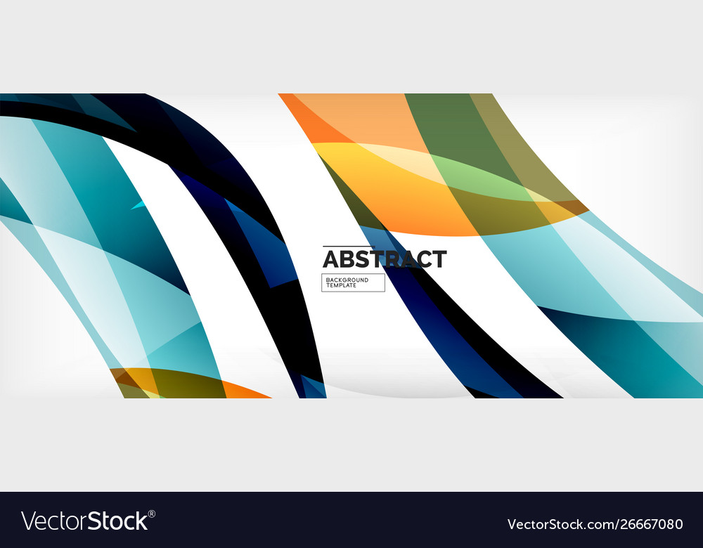 Linear wave web template Royalty Free Vector Image
