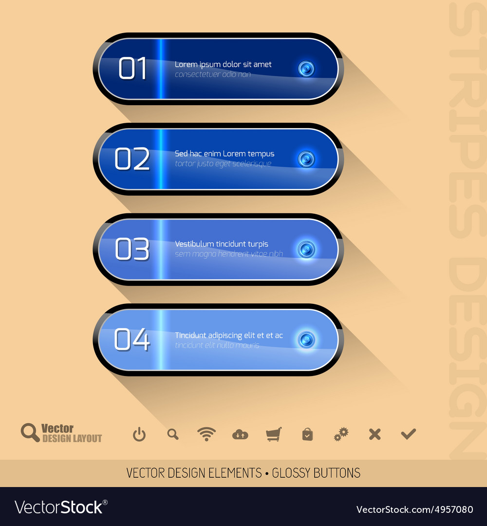 Modern user interface Royalty Free Vector Image