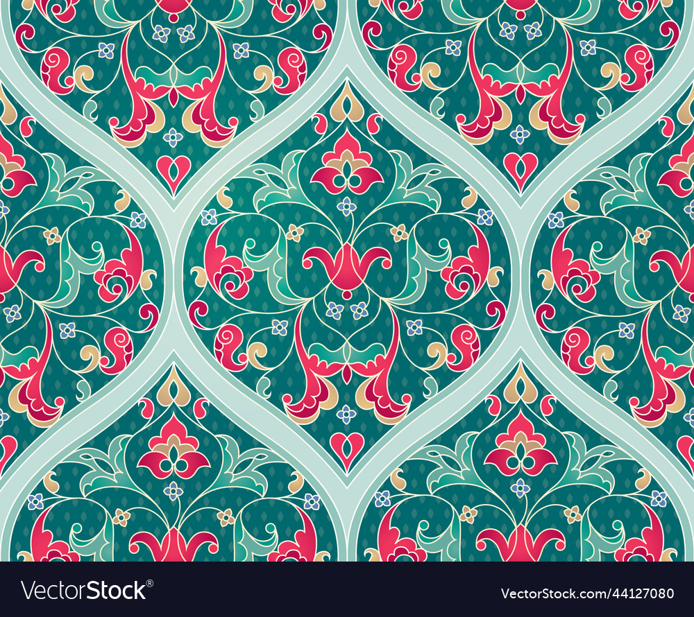 Seamless pattern in eastern style Royalty Free Vector Image