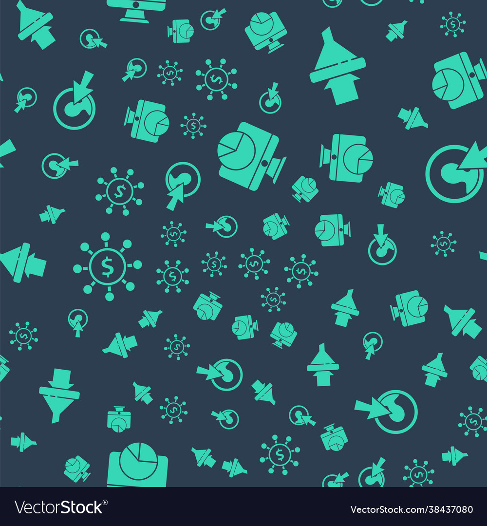 Set computer monitor with graph chart sales Vector Image