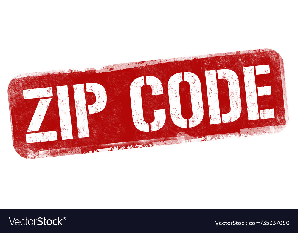 Zip code grunge rubber stamp Royalty Free Vector Image