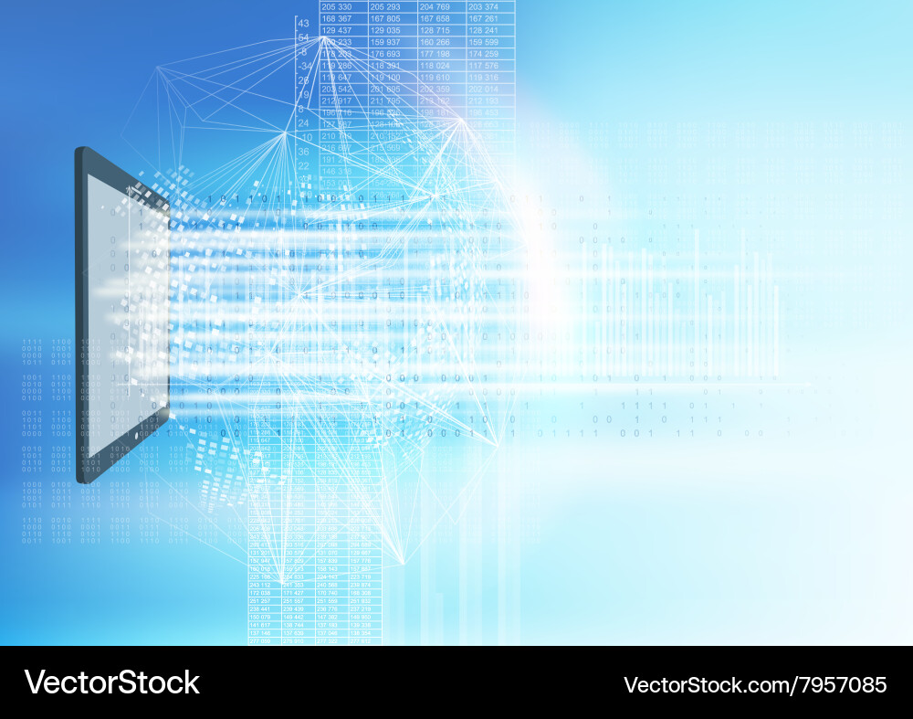 Abstract geometric technology graphic elements Vector Image
