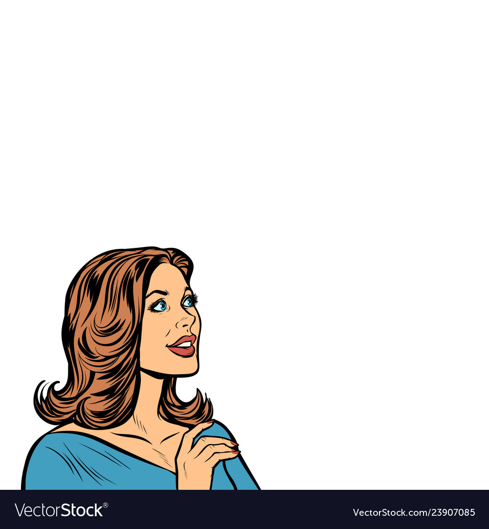 Beautiful woman isolate on white background Vector Image