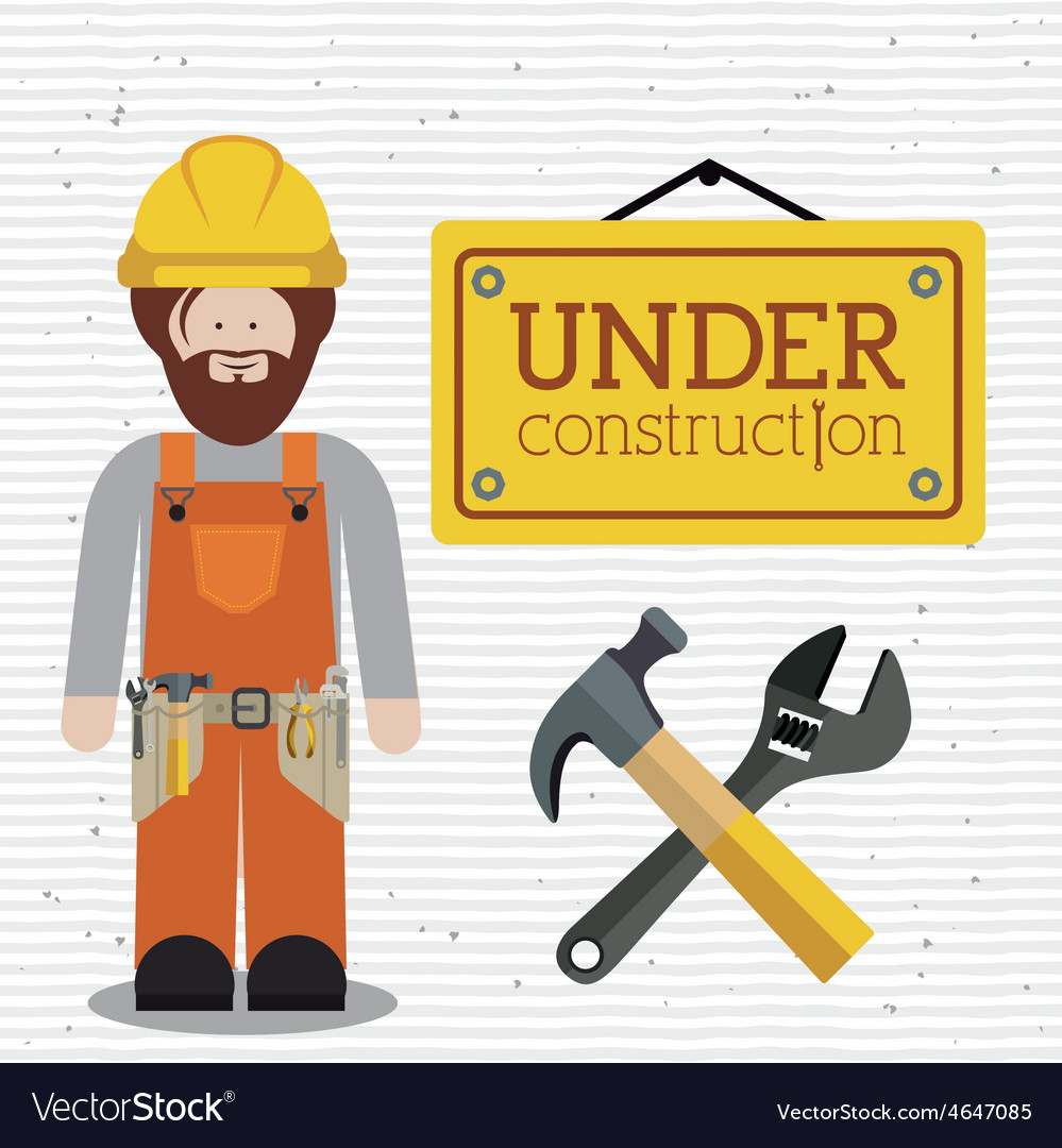 Under construction design Royalty Free Vector Image