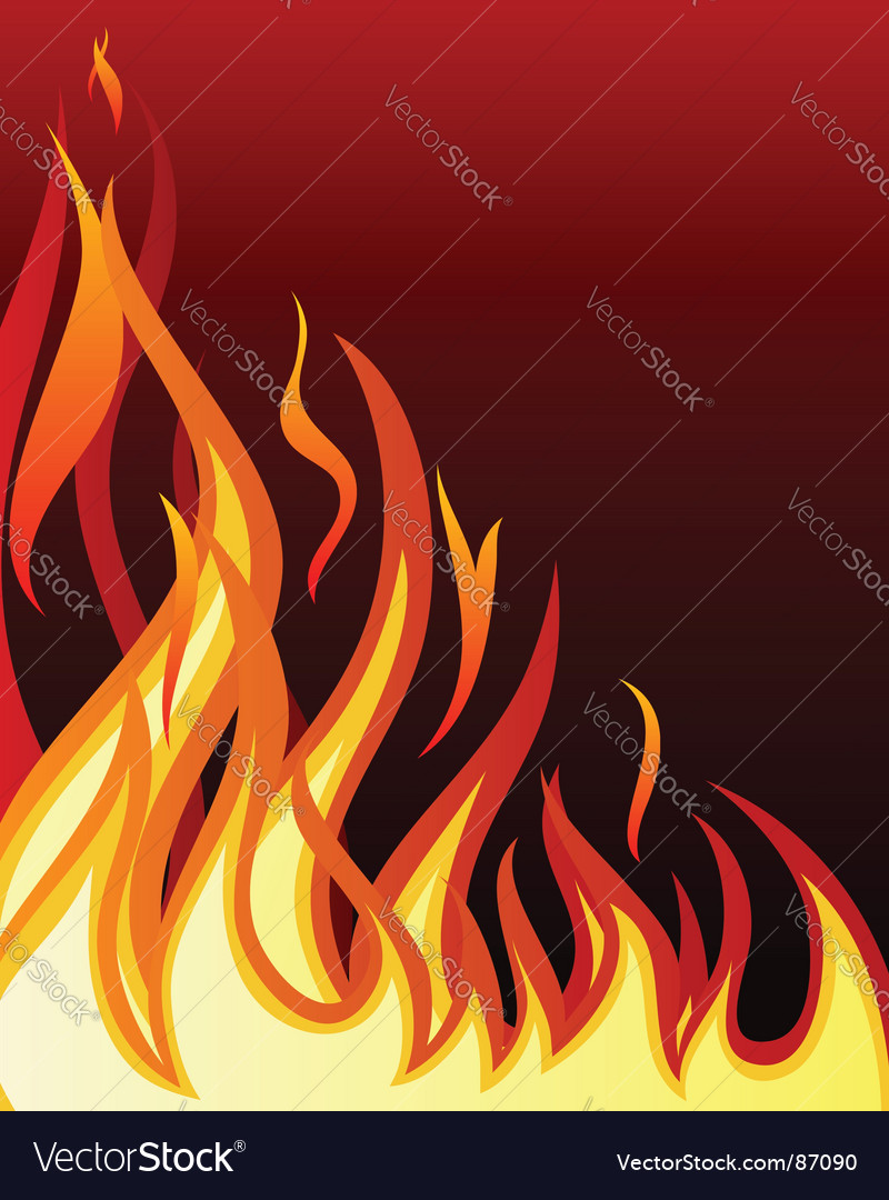 Fire background Royalty Free Vector Image - VectorStock