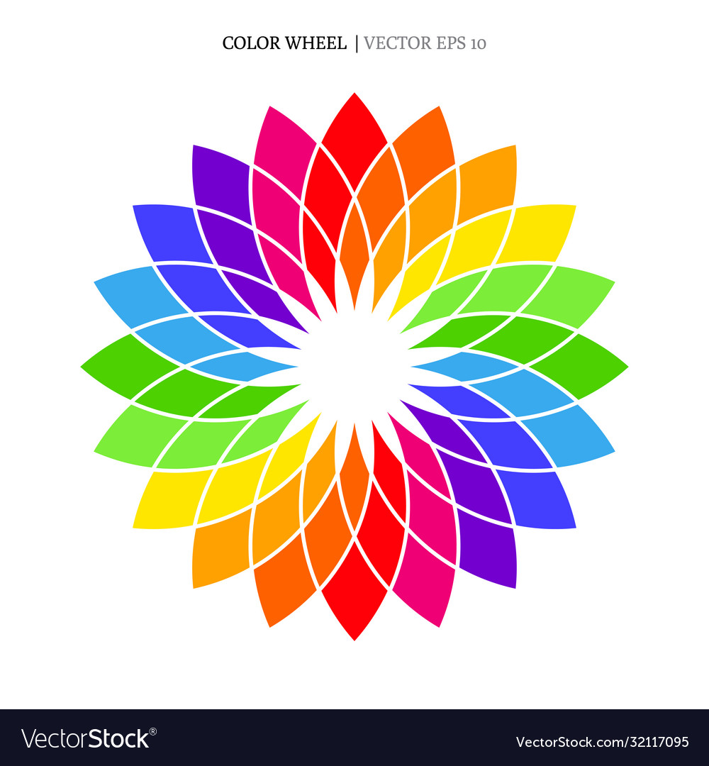 Abstract color wheel Royalty Free Vector Image