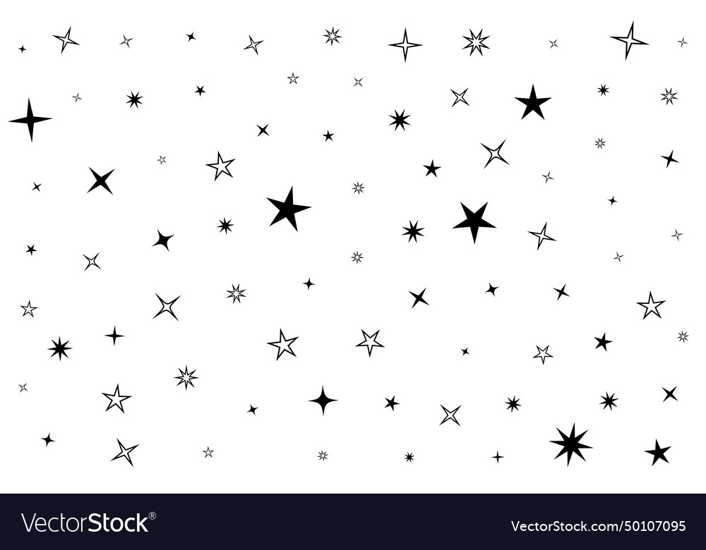 Abstract twinkle star pattern background Vector Image