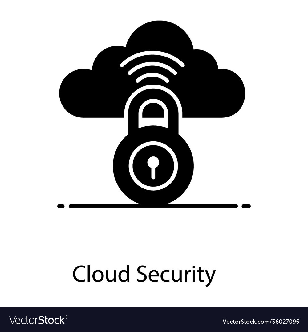 Cloud security Royalty Free Vector Image - VectorStock