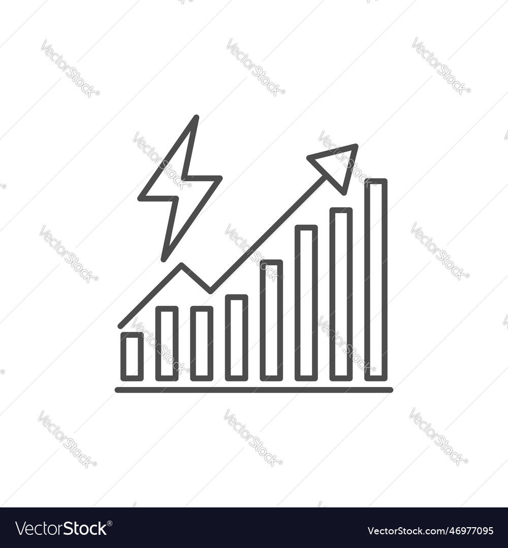 Energy consumption related linear icon Royalty Free Vector