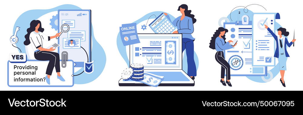 Financial audit planning is fundamental Royalty Free Vector