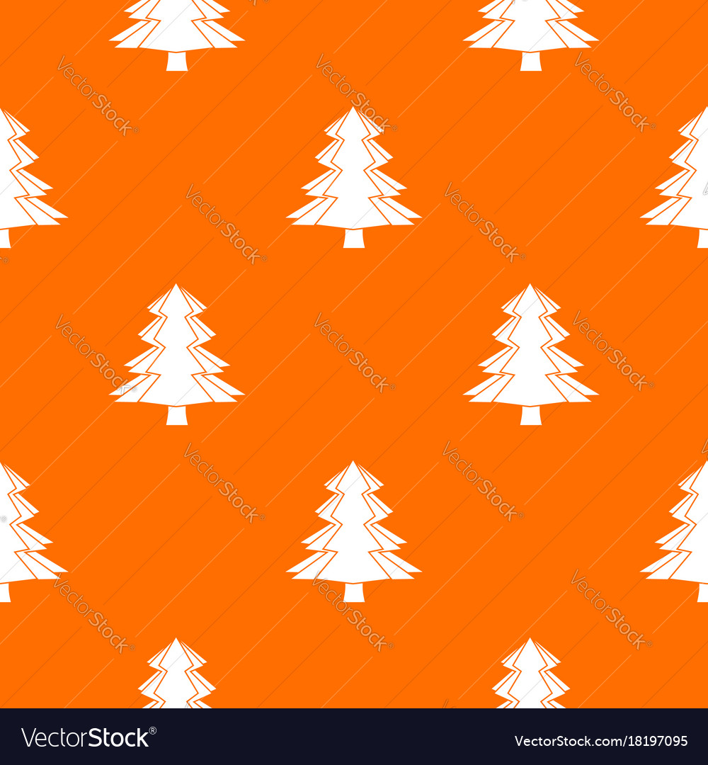 Fir tree pattern seamless Royalty Free Vector Image