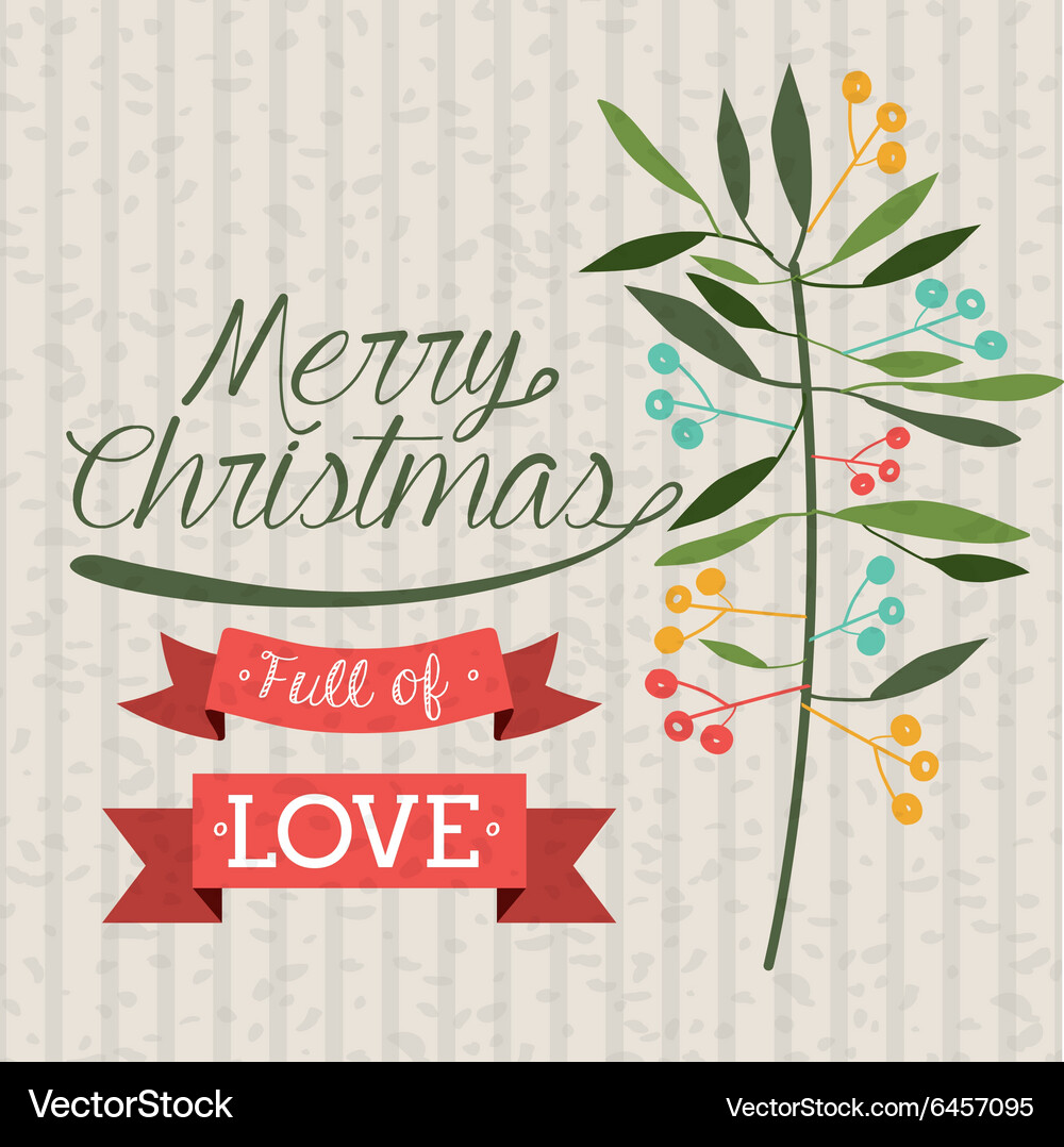 Happy merry christmas design Royalty Free Vector Image