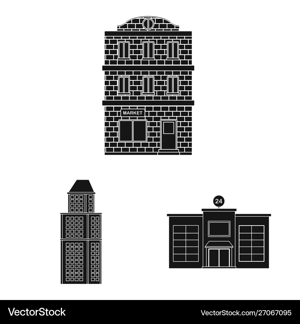 Modern and estate sign set Royalty Free Vector Image