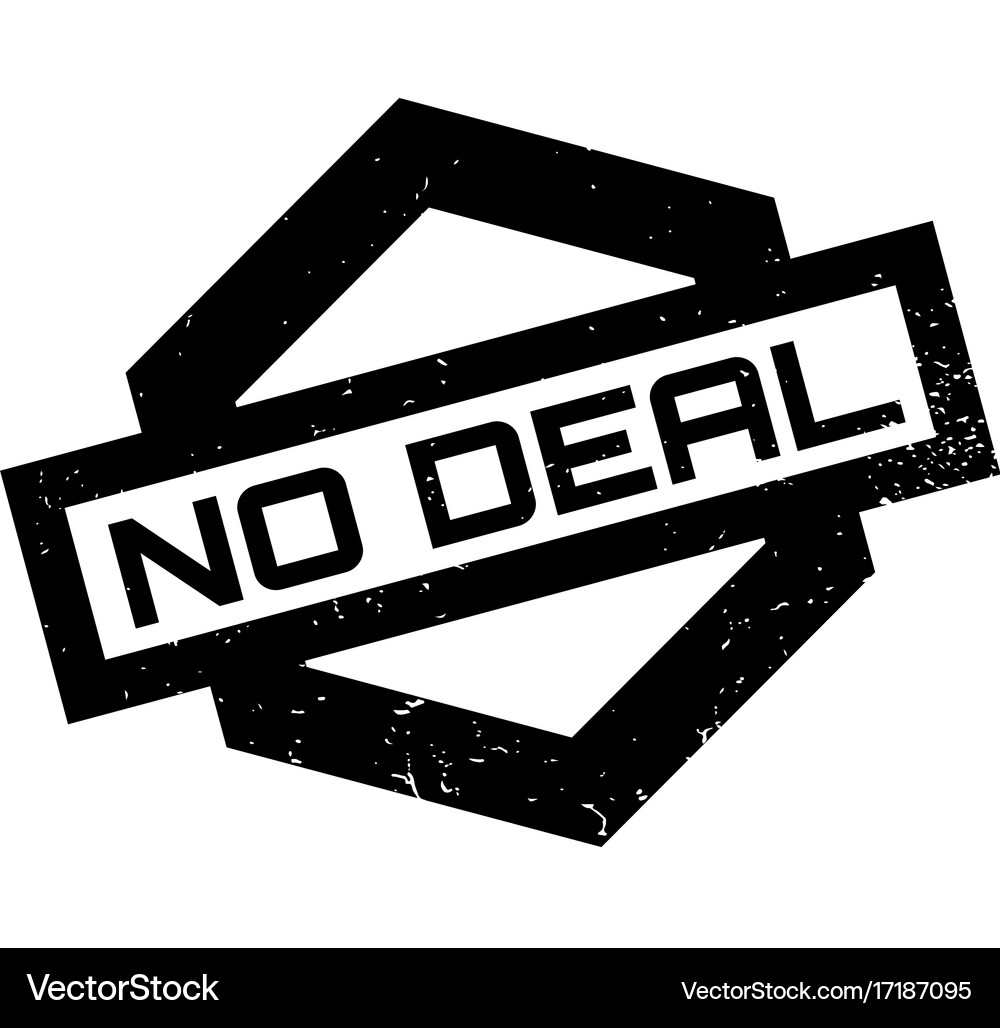 No deal rubber stamp Royalty Free Vector Image