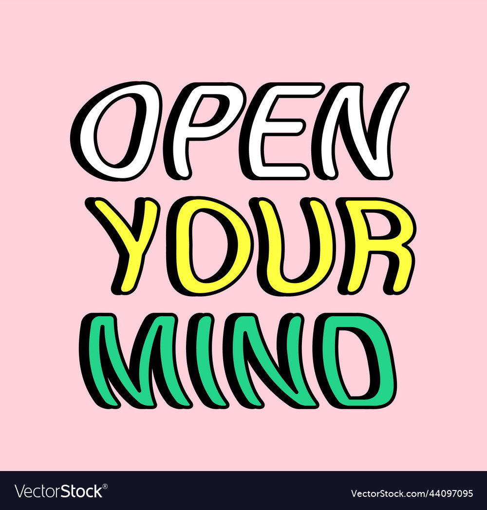 Psychedelic open your mind Royalty Free Vector Image