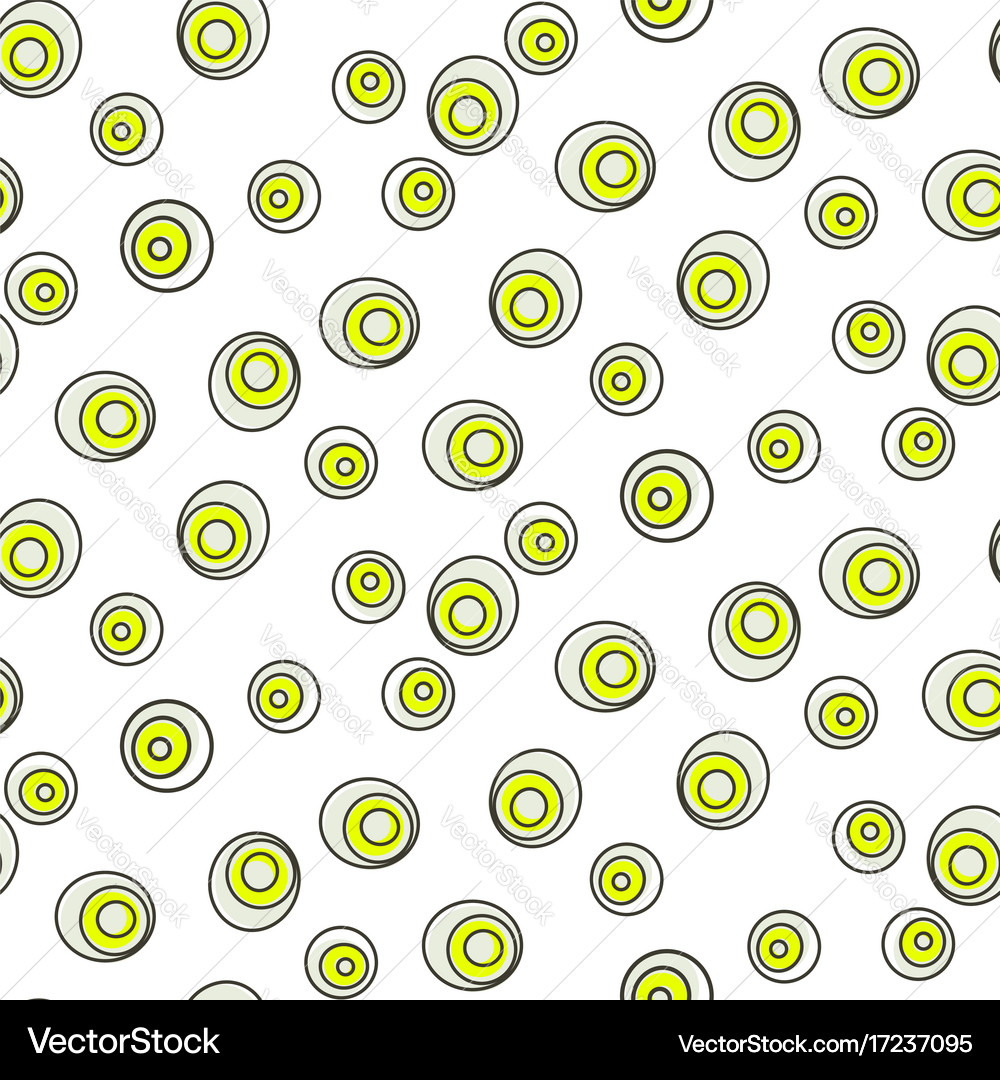 Retro abstract 50s circle dots geo seamless Vector Image