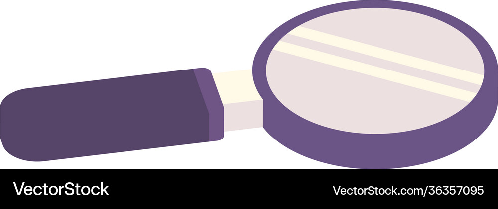 Search magnifying glass isometric icon Royalty Free Vector