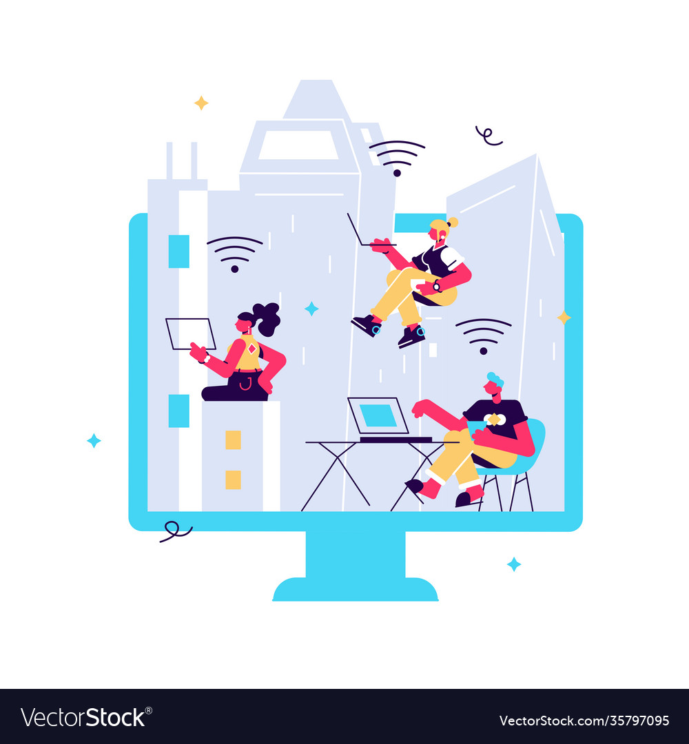 Self-isolation from Royalty Free Vector Image - VectorStock