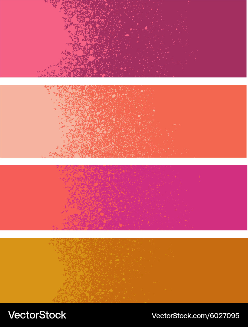 Spray paint gradient detail in pink orange Vector Image