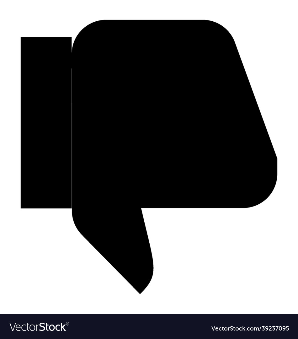Thumbs down Royalty Free Vector Image - VectorStock