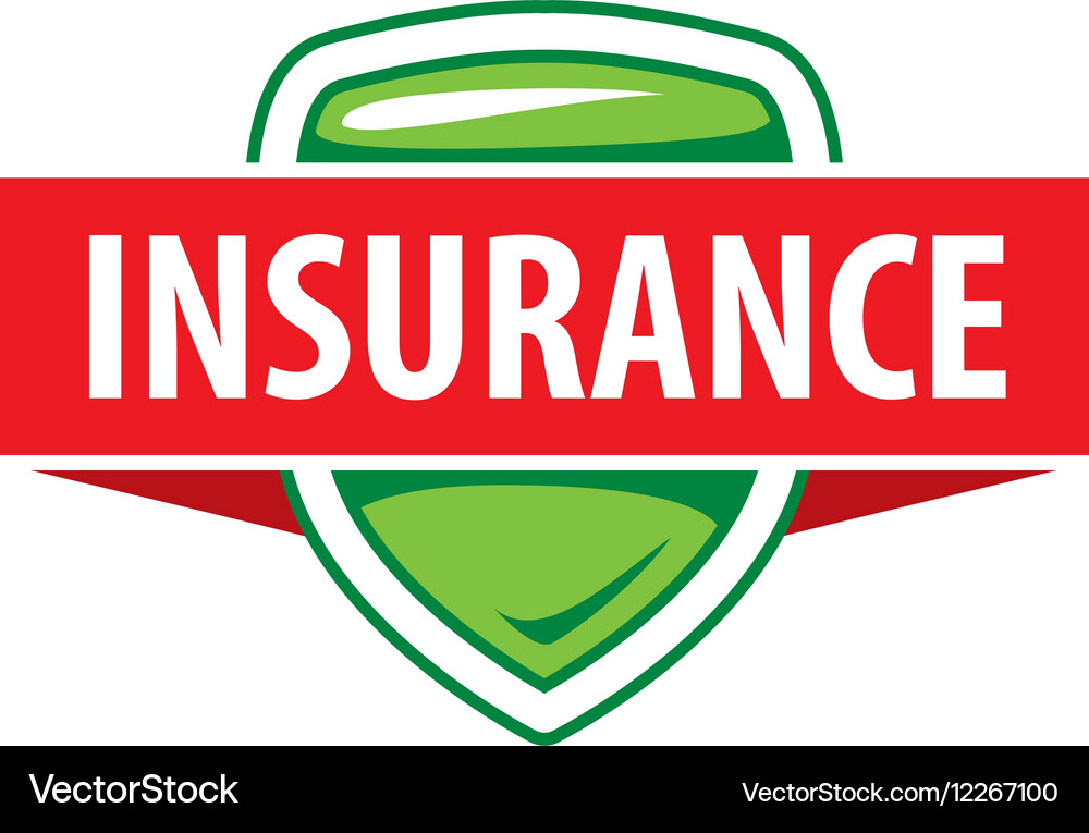 Logo template for an insurance company Royalty Free Vector