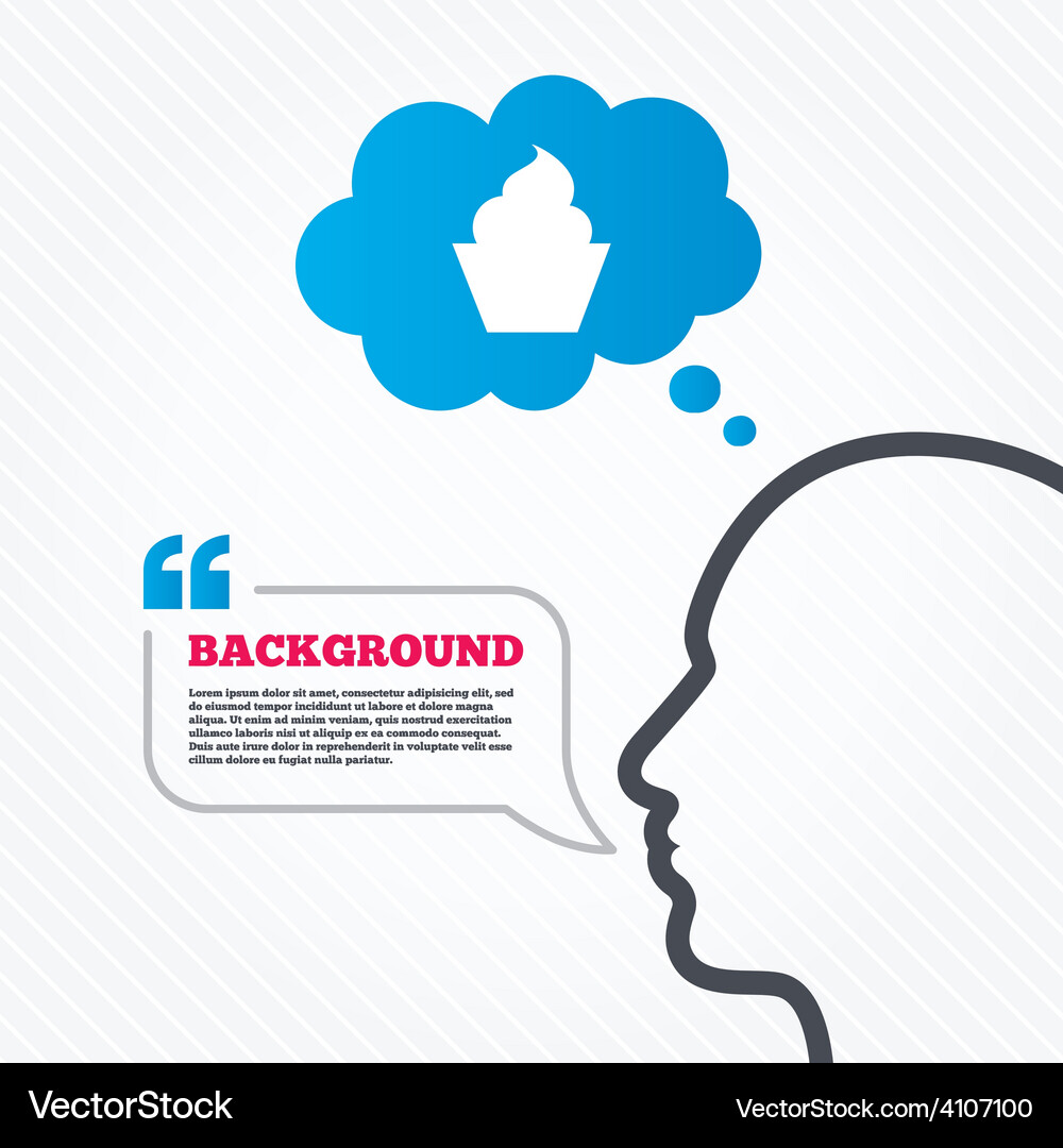 Muffin sign icon cupcake symbol Royalty Free Vector Image