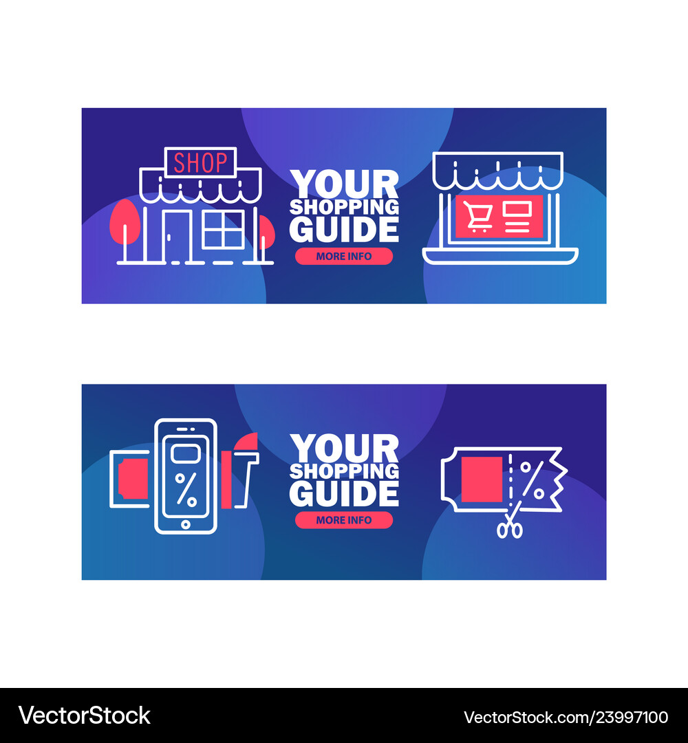 Your shopping guide delivery discount services Vector Image