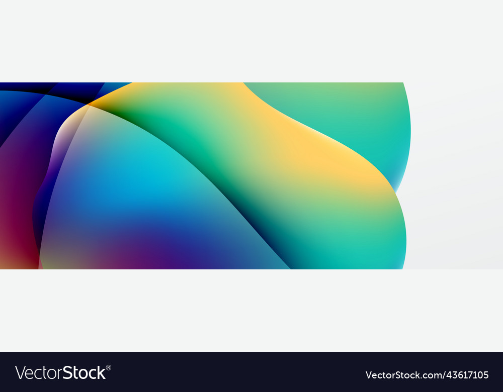 Abstract background fluid gradient color wave Vector Image