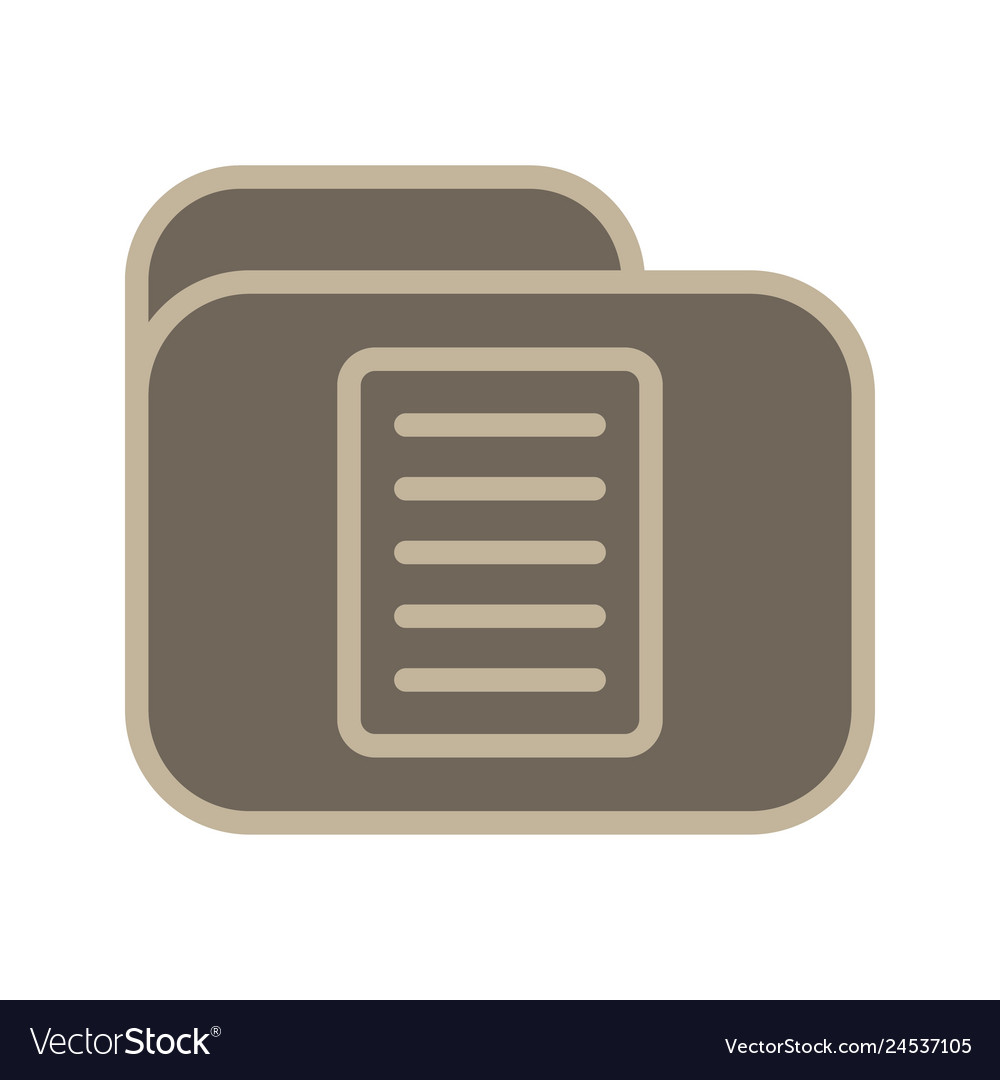 Document folder icon Royalty Free Vector Image