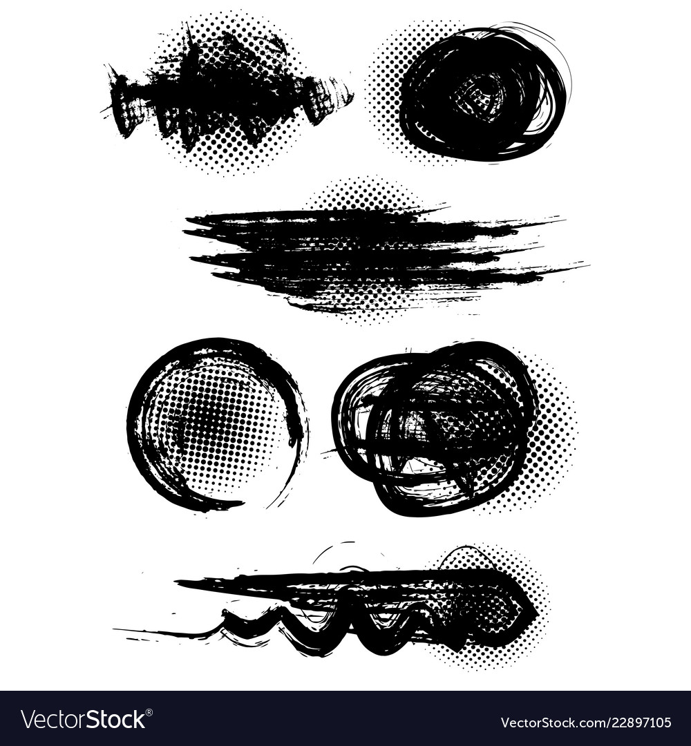 Grunge brushes Royalty Free Vector Image - VectorStock
