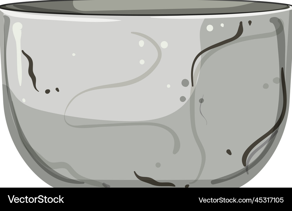 Meal marble bowl cartoon Royalty Free Vector Image