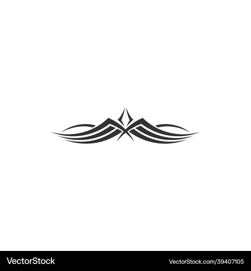 Tattoo icon logo design template Royalty Free Vector Image