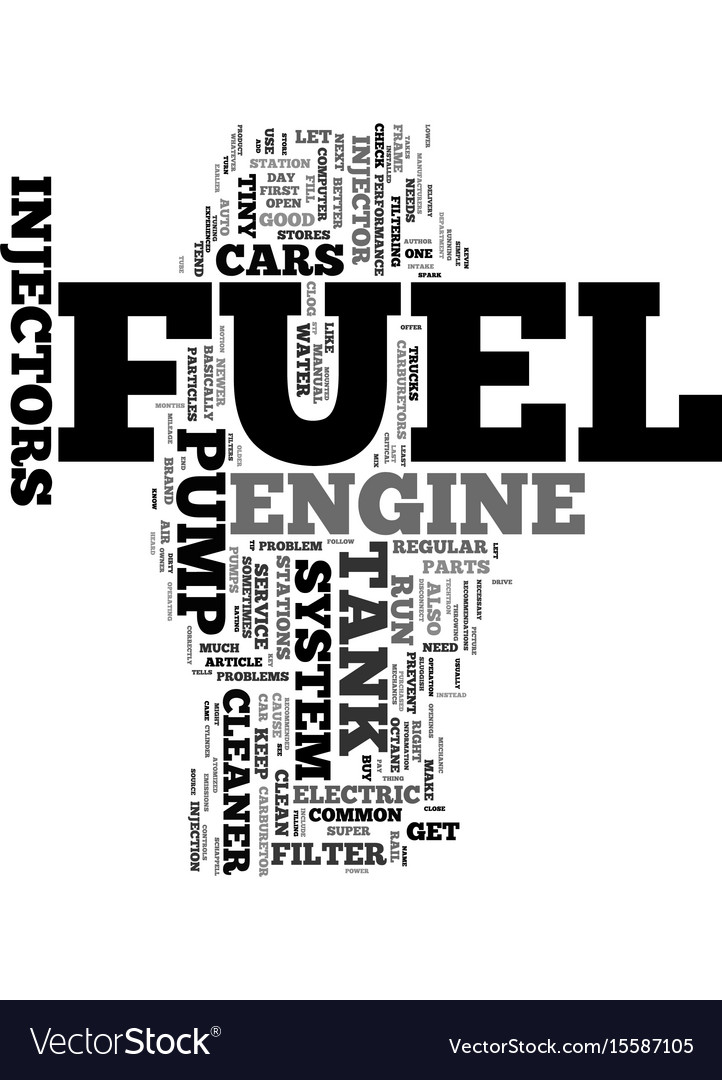 Your fuel system text word cloud concept Vector Image