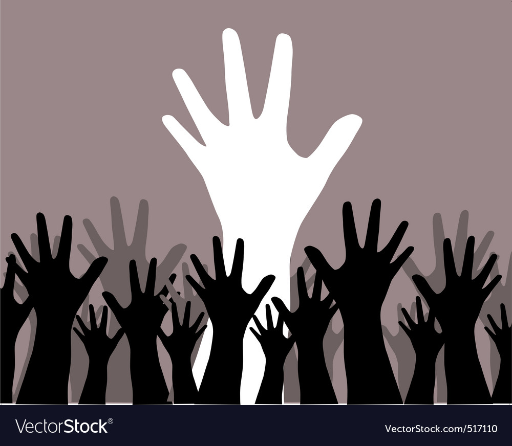 Multiple Hands - Diversity Concept Royalty Free Vector Image