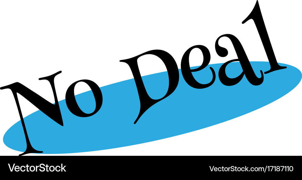 No deal rubber stamp Royalty Free Vector Image