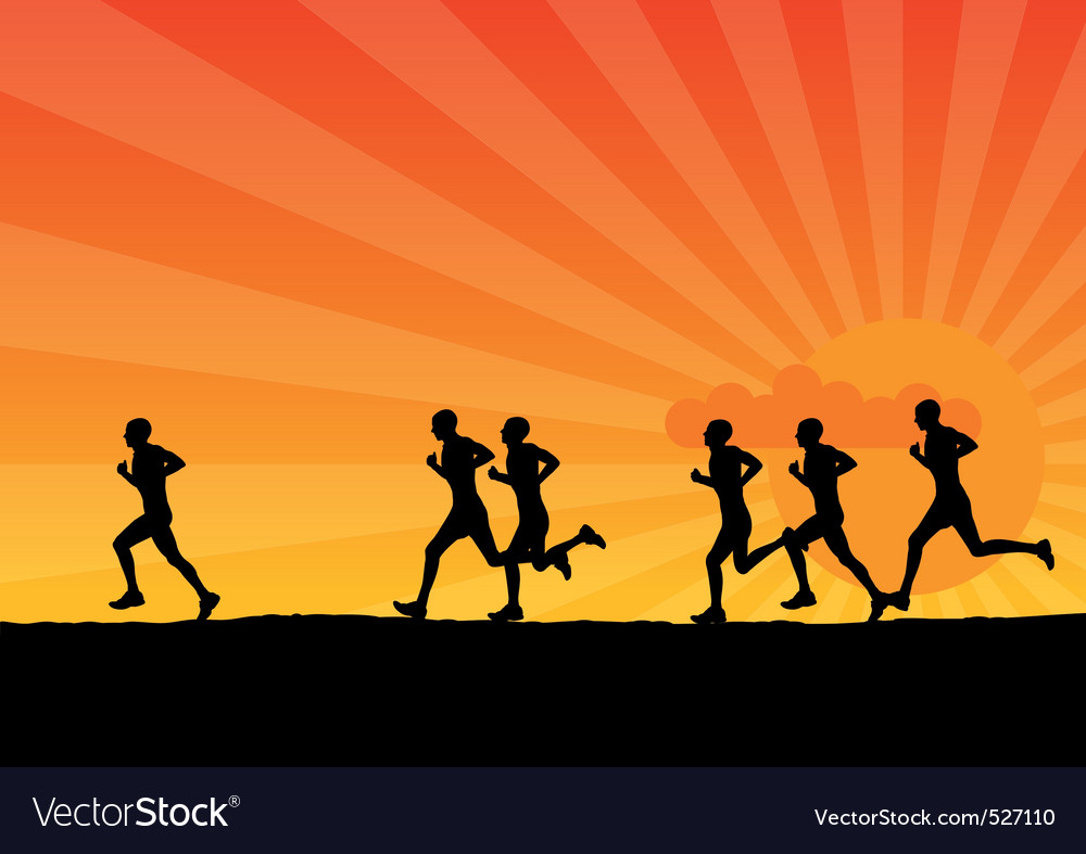 Running Royalty Free Vector Image - VectorStock