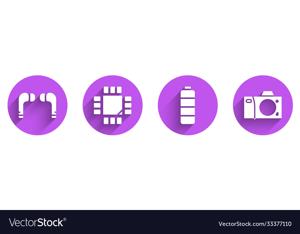 Set air headphones processor with microcircuits Vector Image Set air headphones processor with microcircuits Vector Image
