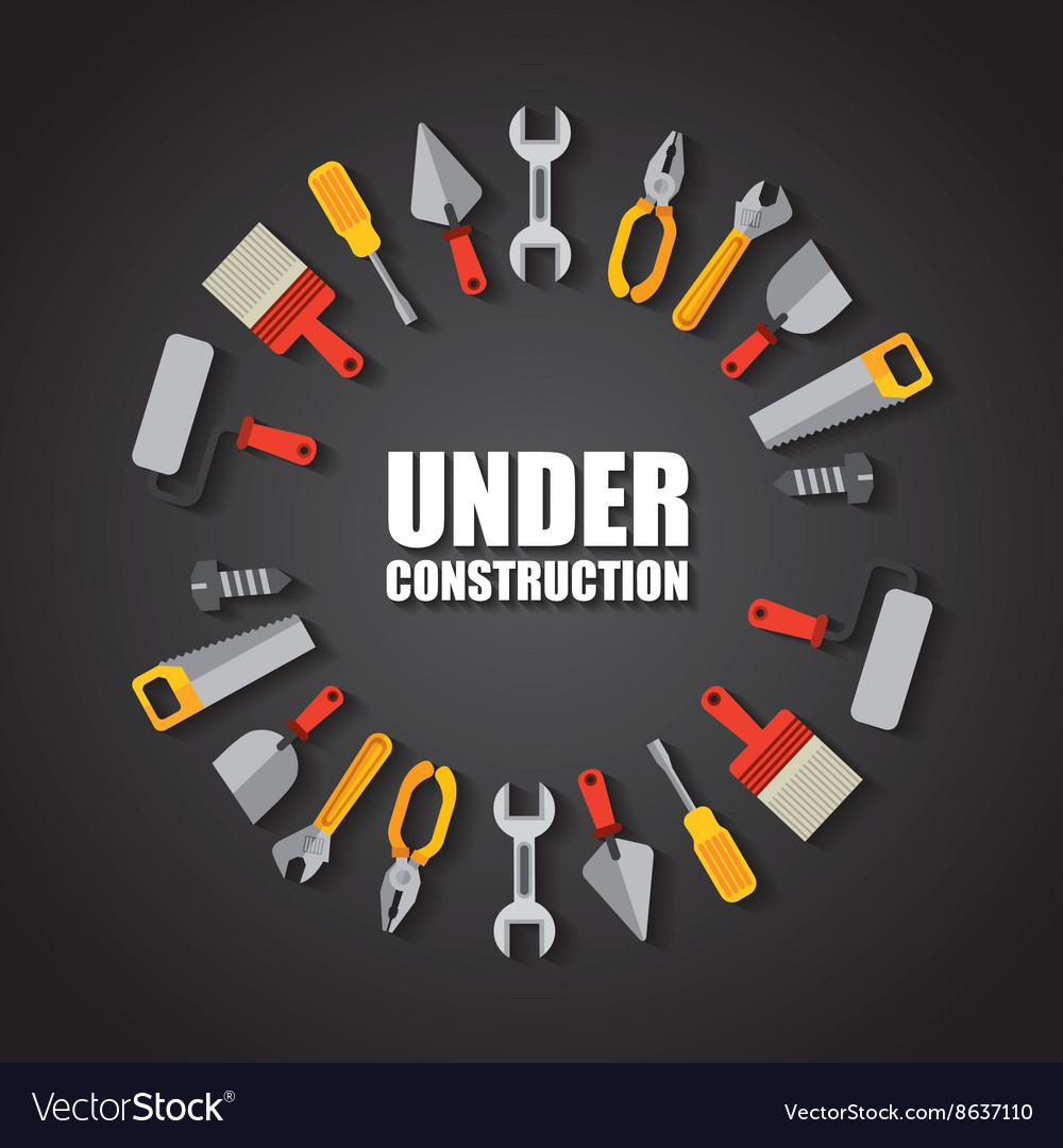 Under construction design Royalty Free Vector Image