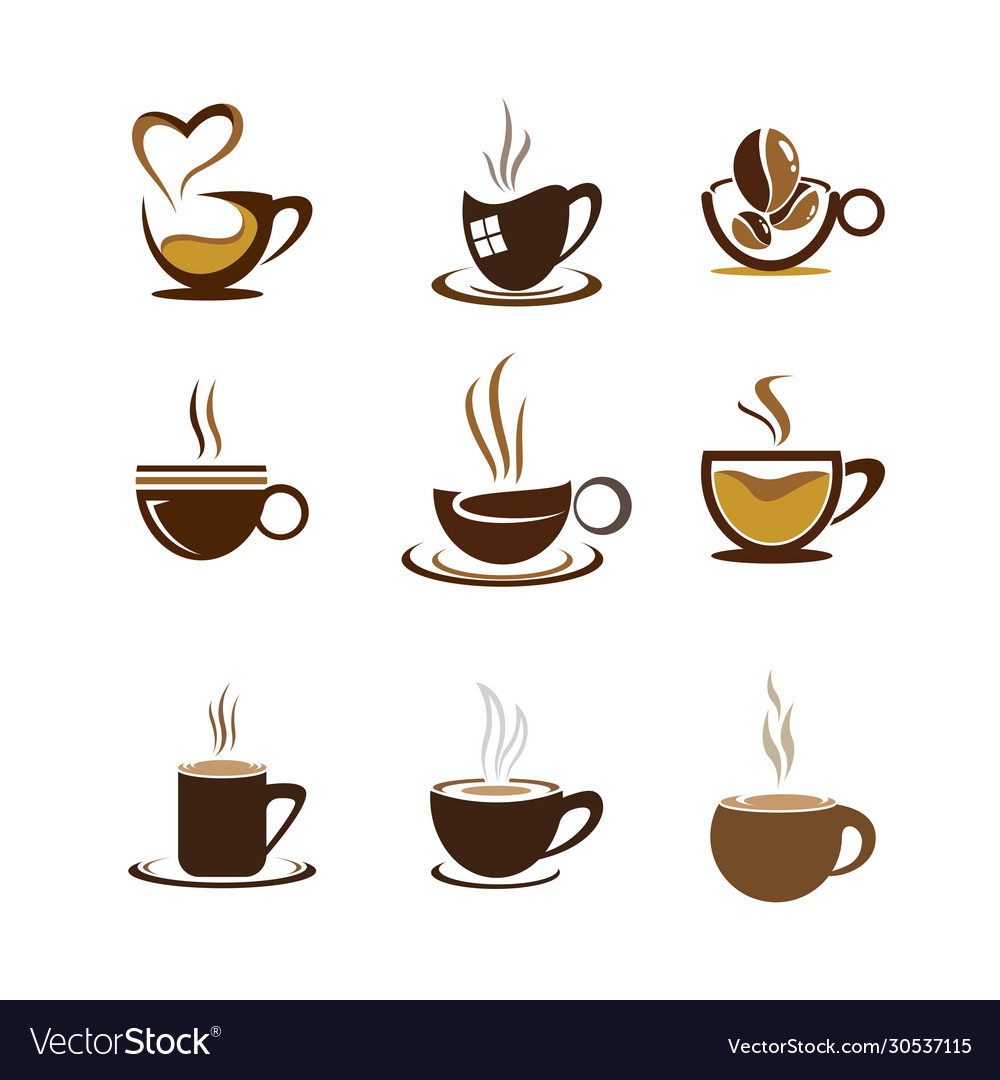 Coffee cup symbol icon Royalty Free Vector Image