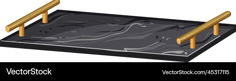 Decoration marble tray cartoon Royalty Free Vector Image