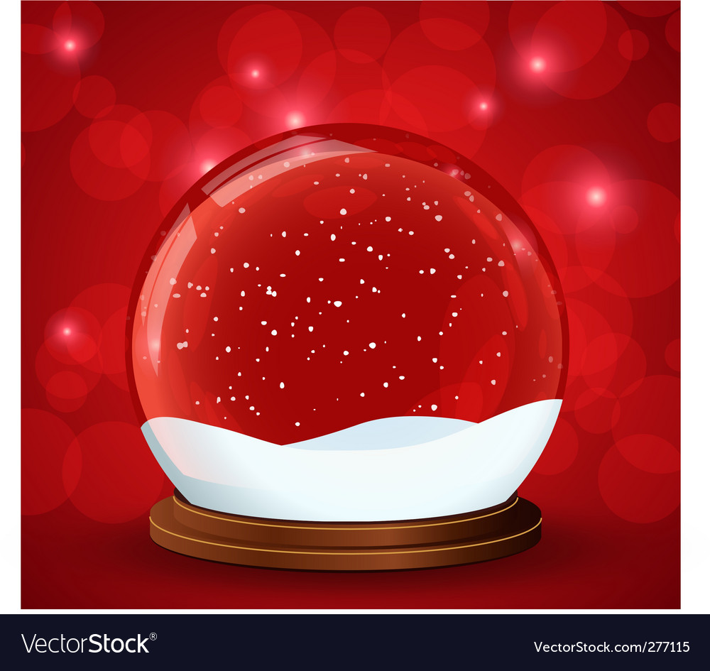 Snow Globe Royalty Free Vector Image VectorStock