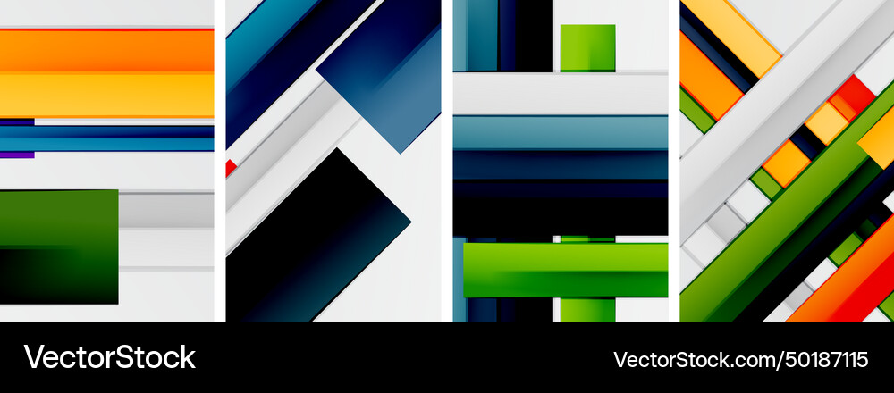 Stripes and lines poster abstract backgrounds Vector Image