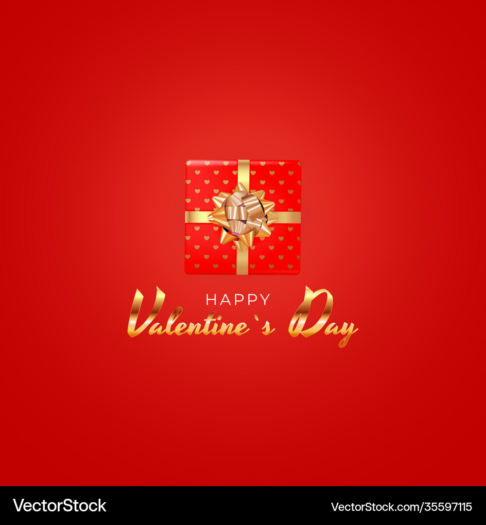 Valentine s day background design template Vector Image