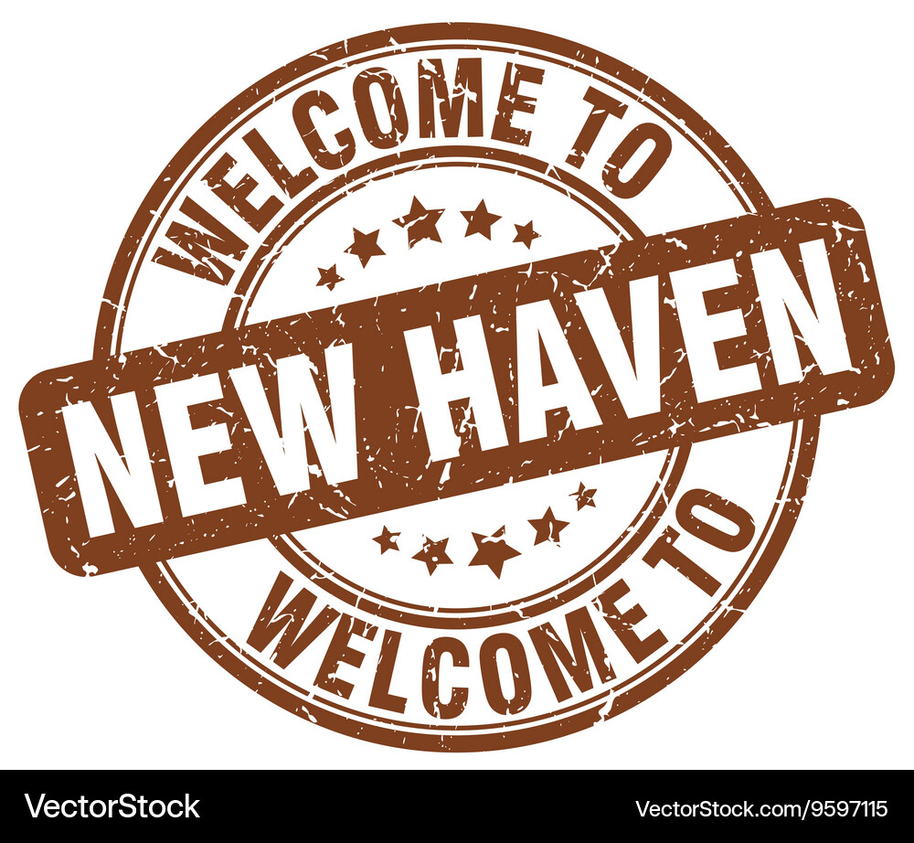 Welcome to new haven Royalty Free Vector Image