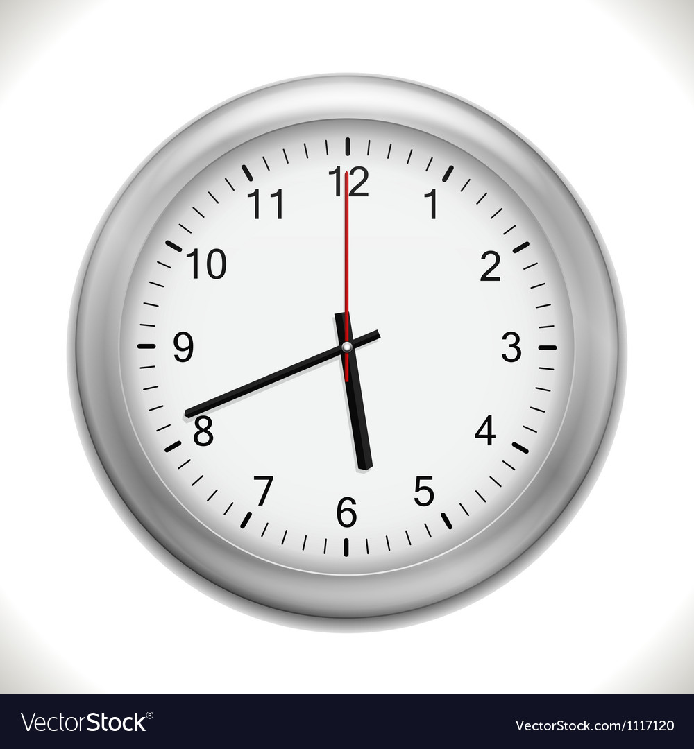 Clock Royalty Free Vector Image - VectorStock