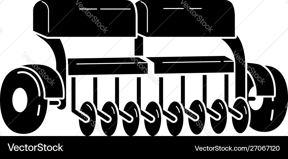 Farming equipment icon simple style Royalty Free Vector