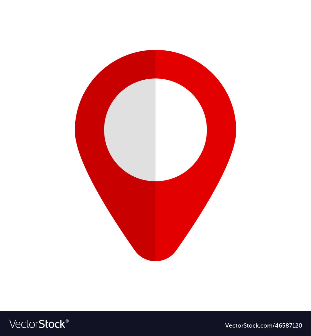 Map pointer icon or map marker pin Royalty Free Vector Image