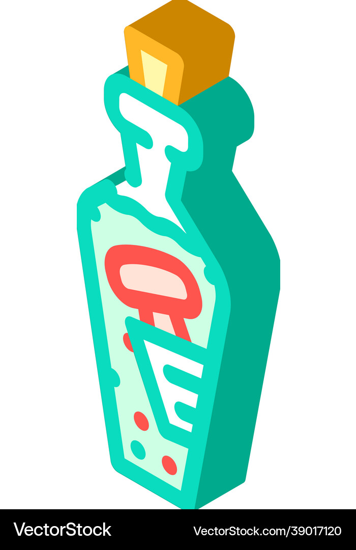 Poison fairy tale isometric icon Royalty Free Vector Image