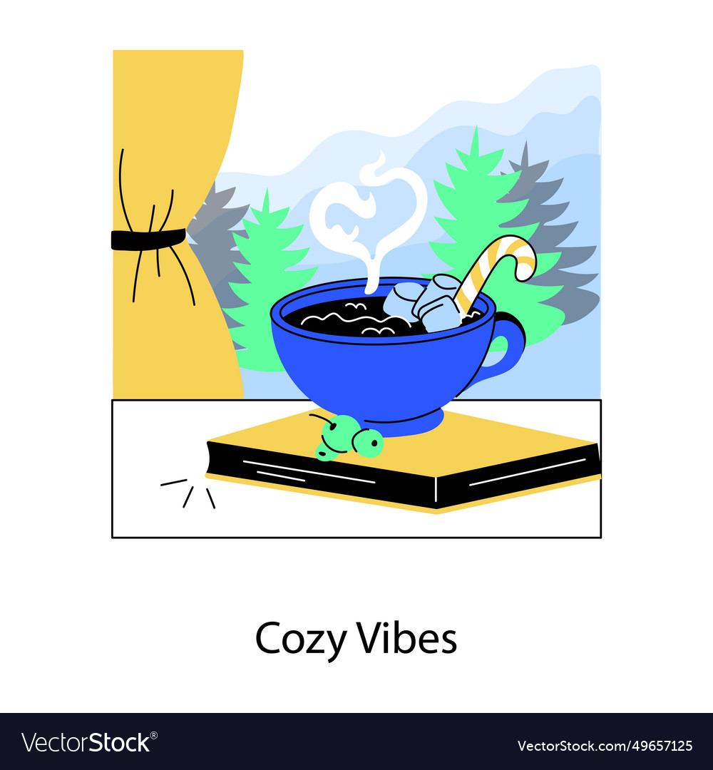 Cozy vibes Royalty Free Vector Image - VectorStock